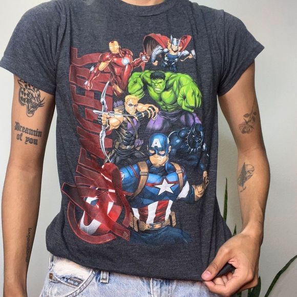 Marvel | Shirts & Tops | Marvelavengers Comic Graphic Tshirt | Poshmark